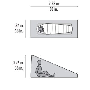 MSR Thru-Hiker Mesh House 1-Person Ultralight Mesh Backpacking Tent