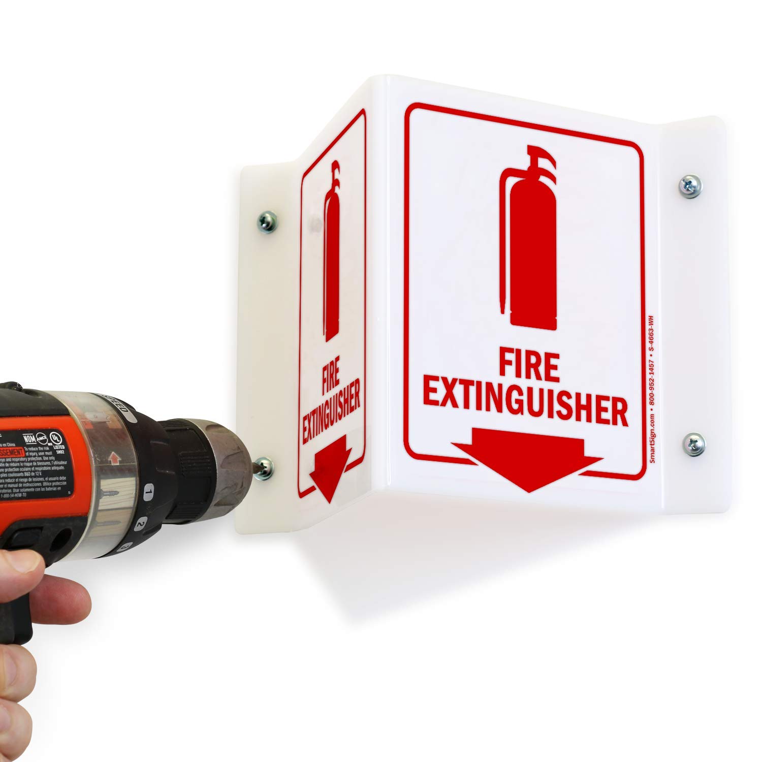 SmartSign "Fire Extinguisher" Projecting Sign | 5" x 6" Acrylic