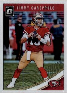 2018 optic football #86 jimmy garoppolo san francisco 49ers official donruss nfl card made by panini