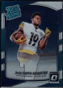 football nfl 2017 donruss optic #176 juju smith-schuster rated rookie steelers