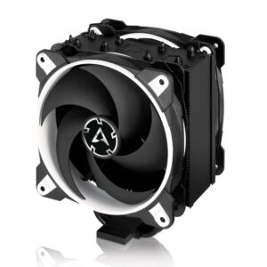 arctic freezer 34 esports duo - tower cpu fan with bionix p-series case fan in push-pull, 120 mm pwm cpu air cooler, for intel and amd socket, lga1700 compatible - white