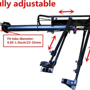 COMINGFIT 180lbs Capacity Solid Bearings Universal Adjustable Bicycle Luggage Cargo Rack