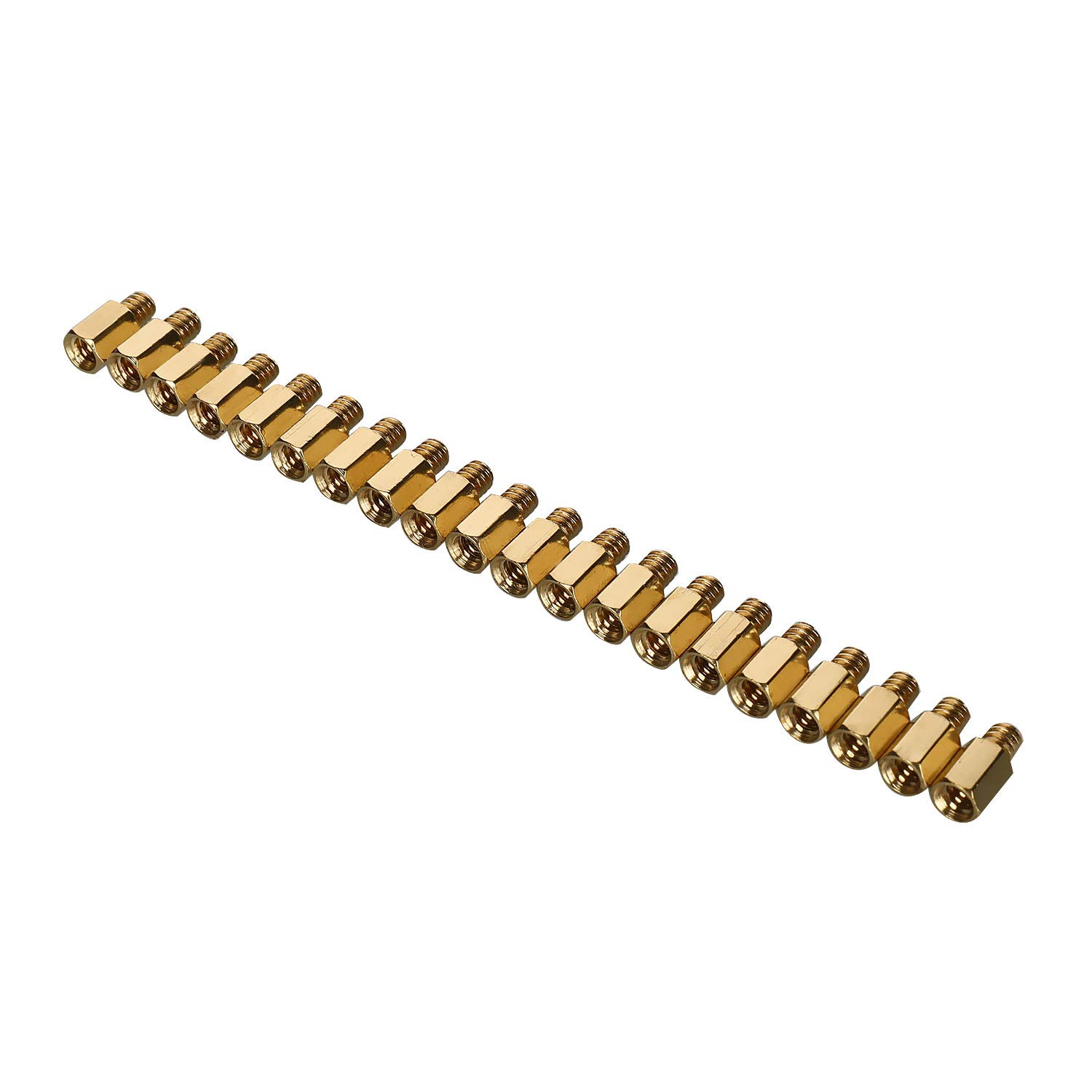 HanTof 6-32 Brass Motherboard Standoffs,ATX Case Standoffs, ATX Standoff for ATX Computer Case - 20 Pack