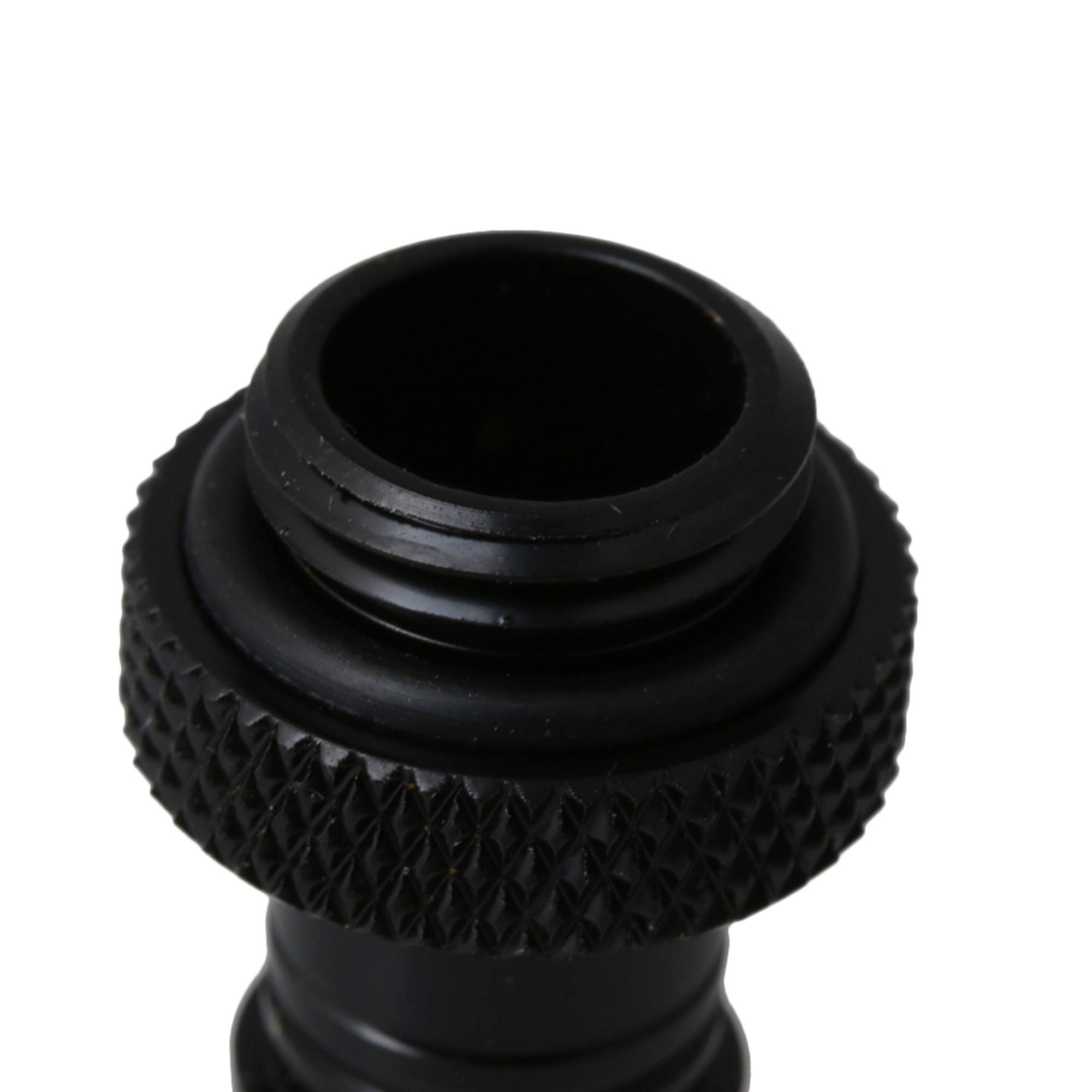 RDEXP Black Copper Fittings G1/4 Thread Soft Tube Barb Connector for Computer Water Cooling Part Set of 6