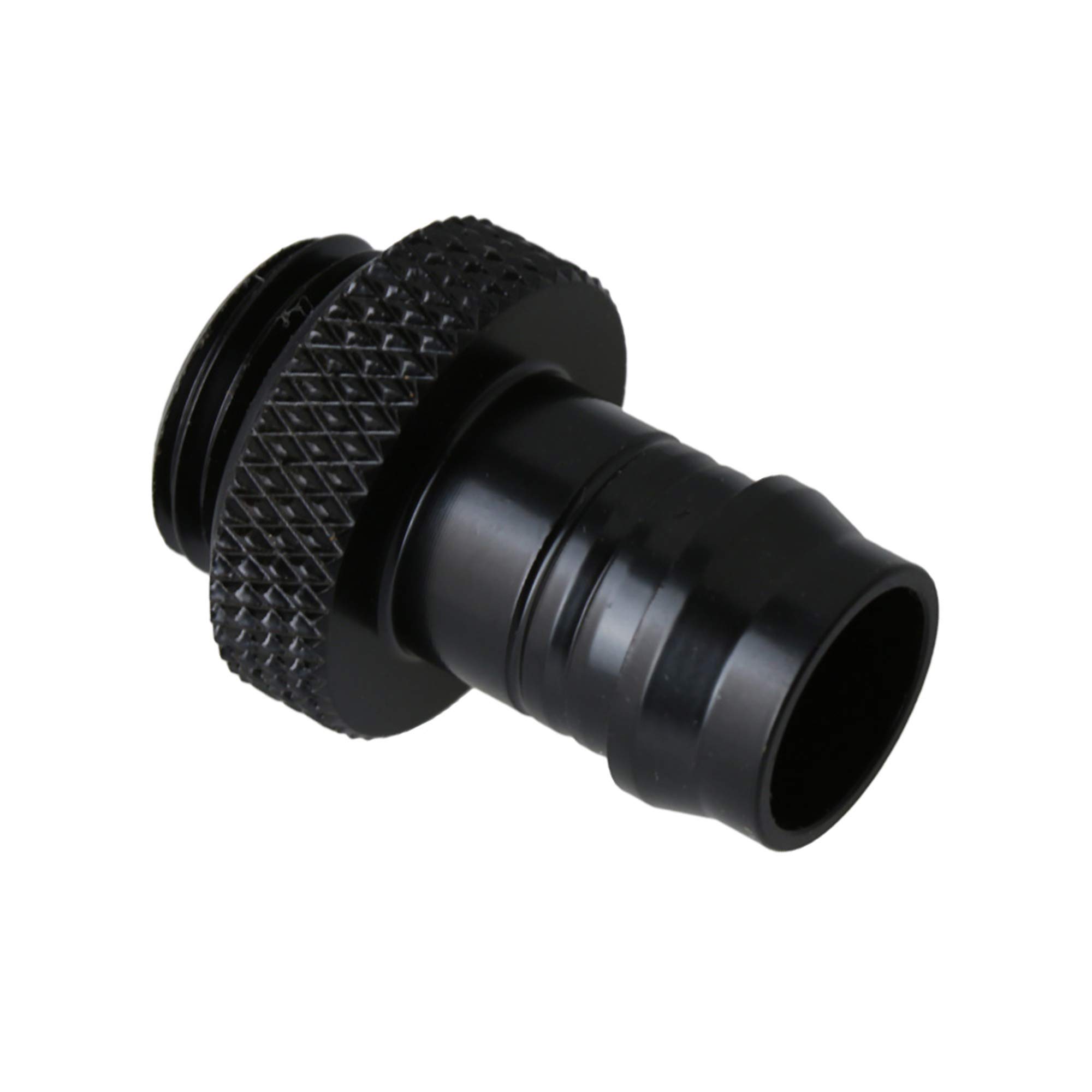 RDEXP Black Copper Fittings G1/4 Thread Soft Tube Barb Connector for Computer Water Cooling Part Set of 6