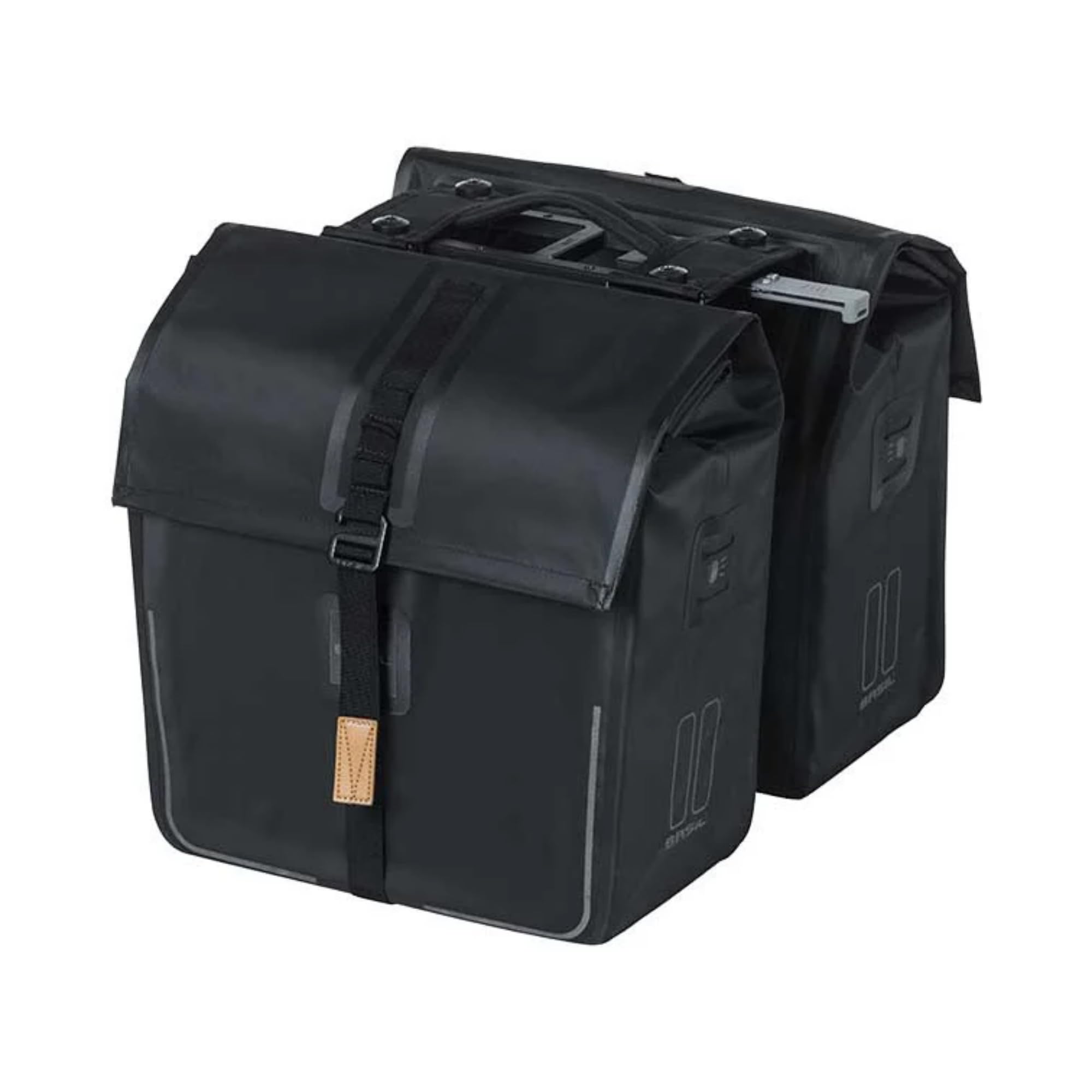 Basil, Urban Dry MIK, Double Pannier, 50L, Black (17782)