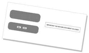 nextdaylabels - 100 self seal envelopes, designed to fit 2023 3-up laser w-2 forms, horizontal format