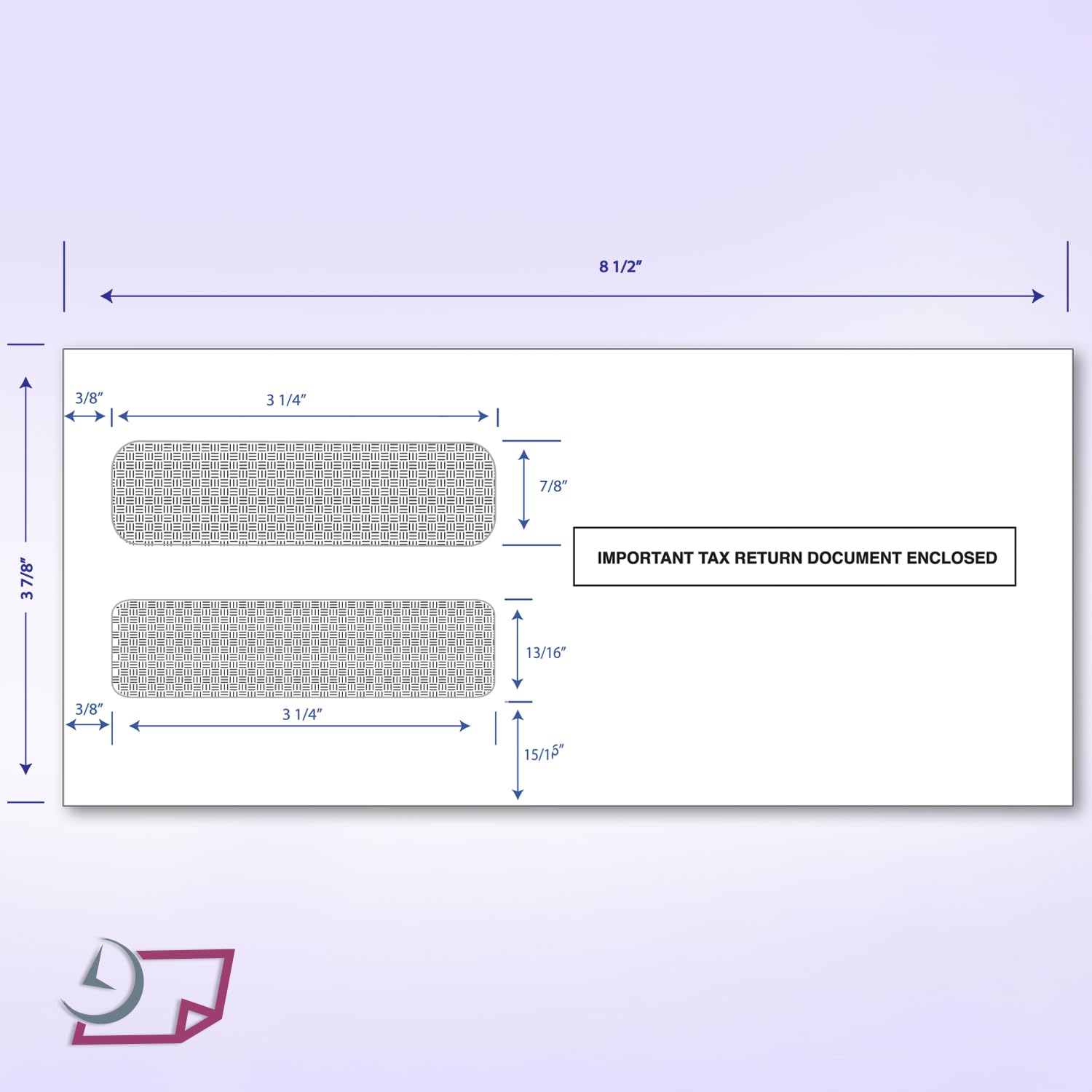 NextDayLabels - 100 Self Seal Envelopes, Designed to fit 2023 3-up Laser W-2 Forms, Horizontal Format