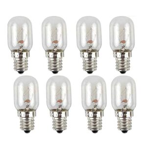 lxcom lighting 10w t20 salt lamp bulb microwave oven incandescent light bulbs e12 base appliance lamp stovetop light salt crystal lamp 120v warm white kitchen aid light bulb,8 pack