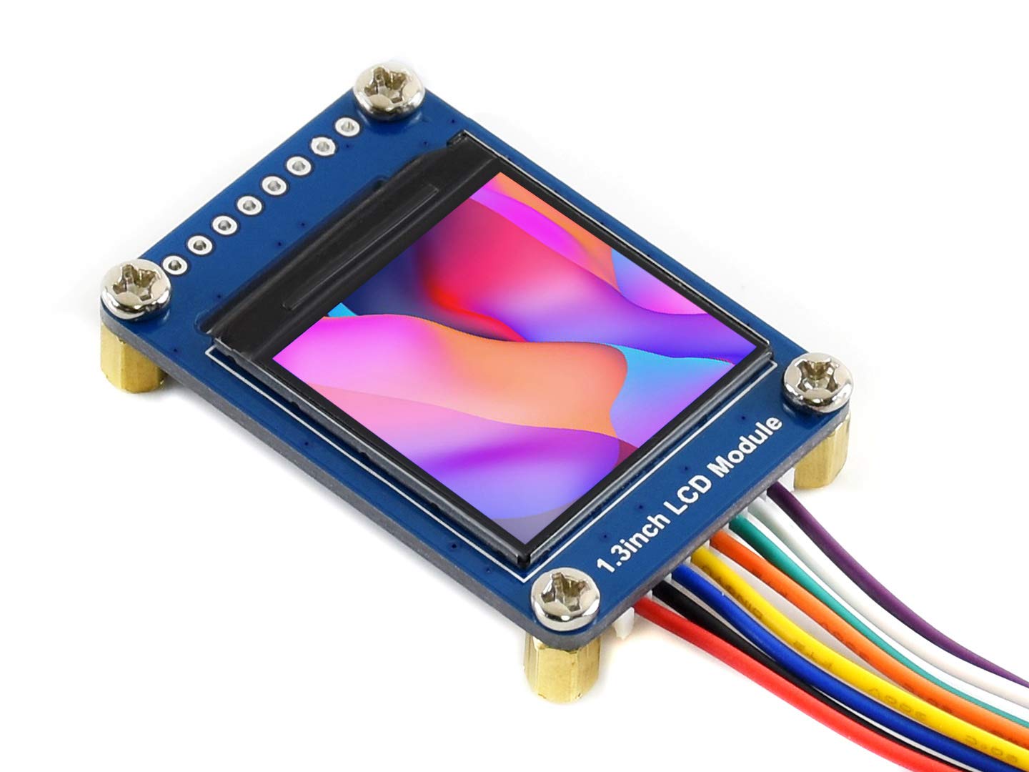 1.3 Inch LCD Module IPS Screen for Raspberry Pi 4B+ 4B 3B+ 3B 2B+ Zero W WH 2 W Ardui STM32 ST7789 Driver 240x240 Resolution SPI Interface Display RGB 65K Color Display 3.3V/5V