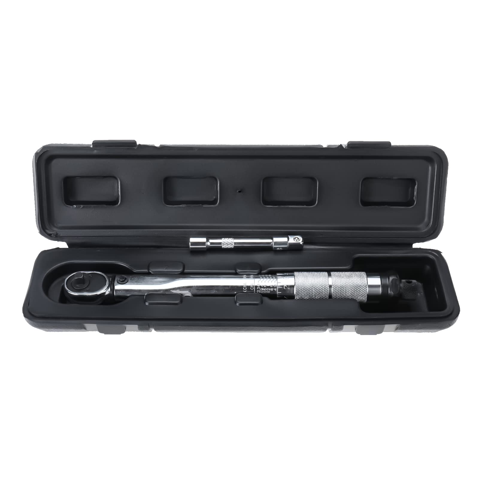 FreeTec 1/4" Drive Adjustable Click Torque Wrench 20-200 Inch-Pound