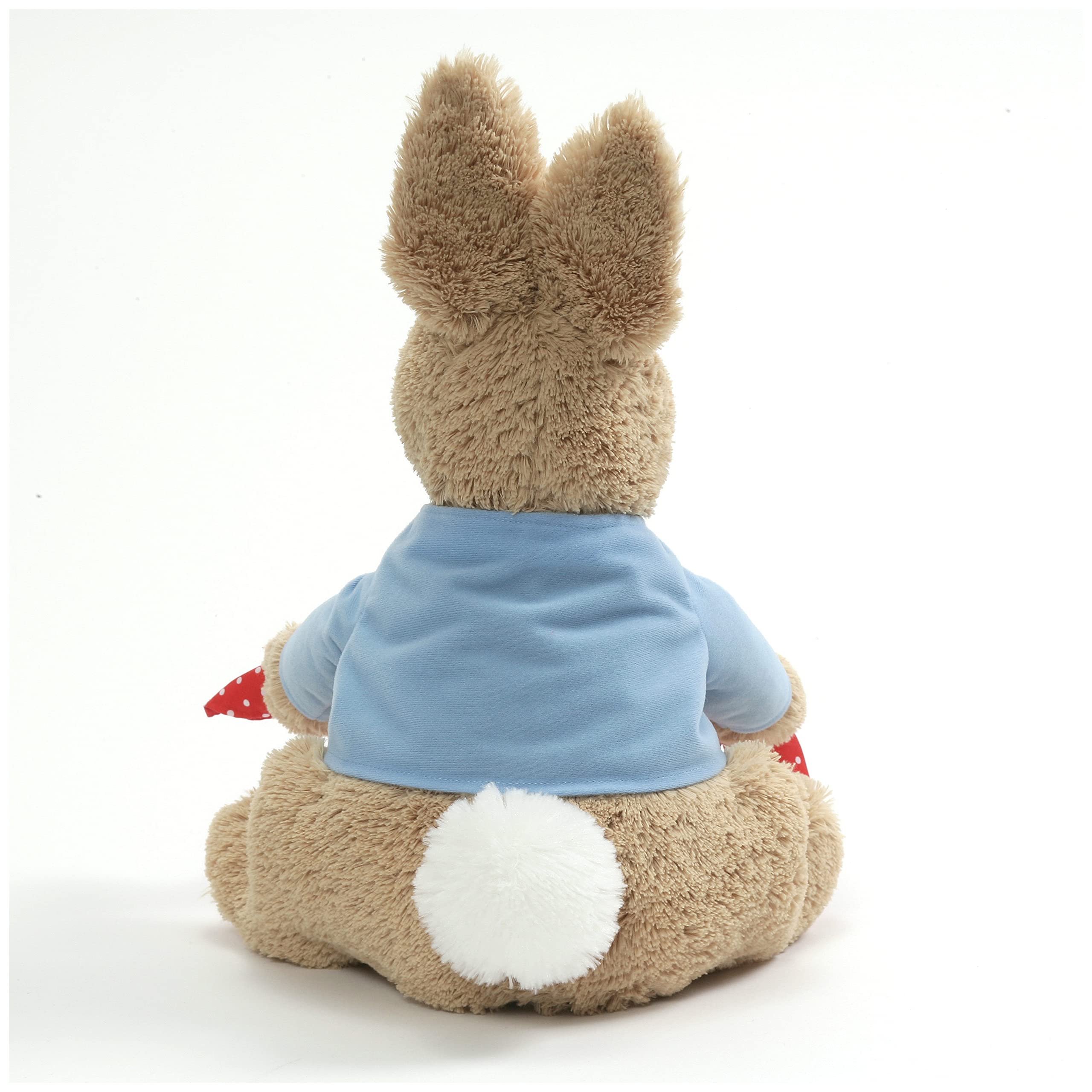 GUND Beatrix Potter Animated Peek-a-Boo Peter Rabbit Sound and Motion Plush Stuffed Animal, 10"