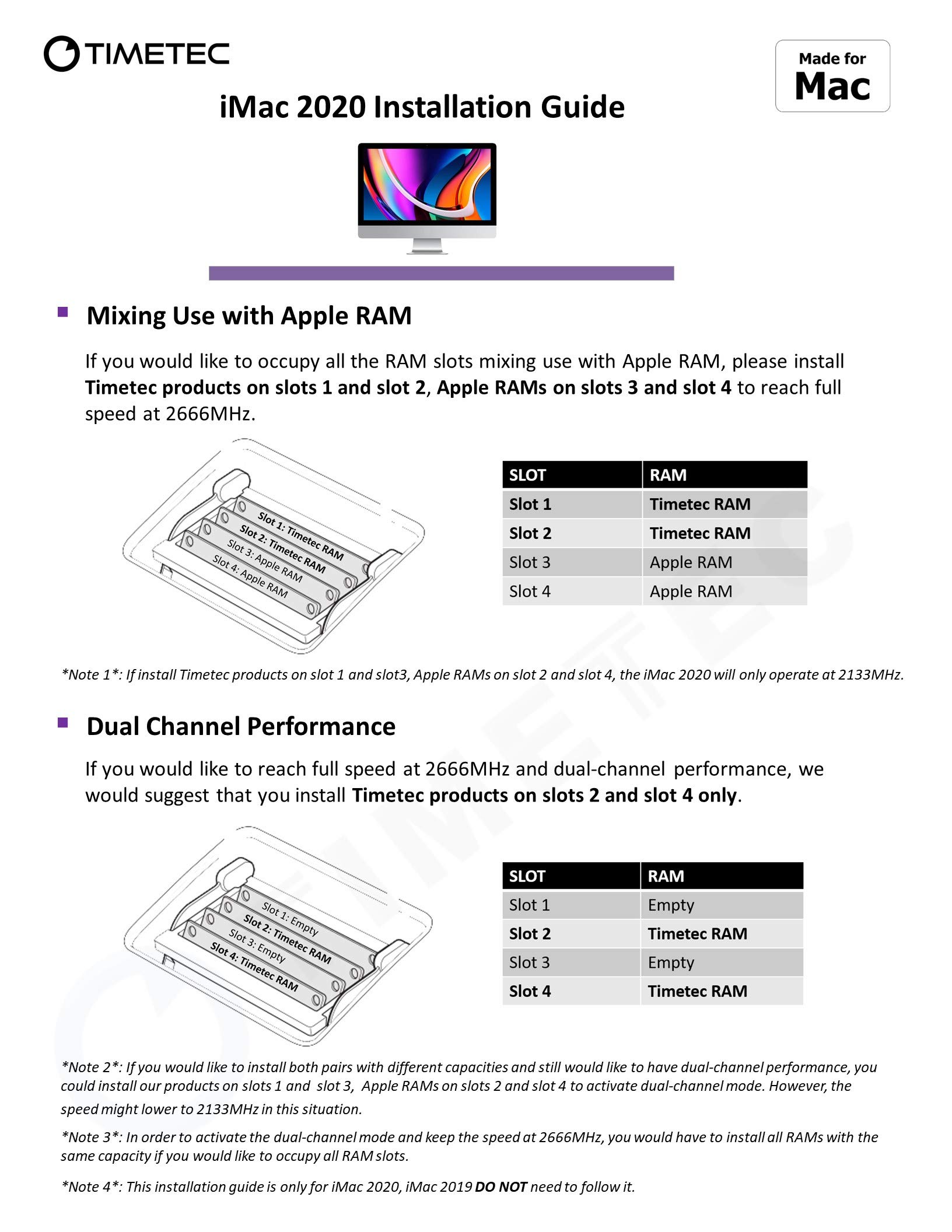 Timetec 32GB KIT(2x16GB) Compatible for Apple DDR4 2666MHz / 2667MHz for Mid 2020 iMac (20,1/20,2) / Mid 2019 iMac (19,1) 27-inch w/Retina 5K, Late 2018 Mac Mini (8,1) PC4-21333 /PC4-21300 MAC RAM