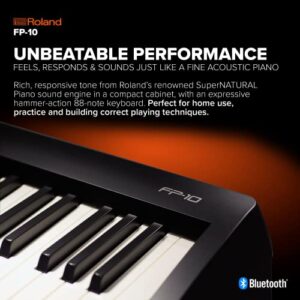 Roland FP-10 88-key Entry Level Digital Keyboard with Bluetooth