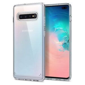 spigen ultra hybrid designed for samsung galaxy s10 plus case (2019) - crystal clear