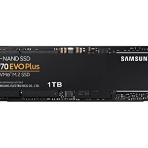 Samsung 970 EVO Plus SSD 1TB NVMe M.2 Internal Solid State Hard Drive, V-NAND Technology, Storage and Memory Expansion for Gaming, Graphics w/Heat Control, Max Speed, MZ-V7S1T0B/AM