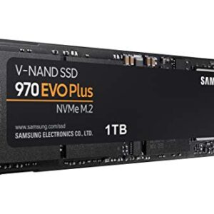 Samsung 970 EVO Plus SSD 1TB NVMe M.2 Internal Solid State Hard Drive, V-NAND Technology, Storage and Memory Expansion for Gaming, Graphics w/Heat Control, Max Speed, MZ-V7S1T0B/AM