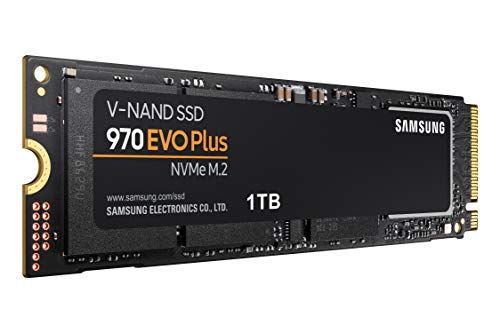 Samsung 970 EVO Plus SSD 1TB NVMe M.2 Internal Solid State Hard Drive, V-NAND Technology, Storage and Memory Expansion for Gaming, Graphics w/Heat Control, Max Speed, MZ-V7S1T0B/AM