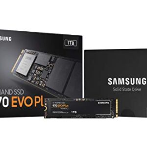 Samsung 970 EVO Plus SSD 1TB NVMe M.2 Internal Solid State Hard Drive, V-NAND Technology, Storage and Memory Expansion for Gaming, Graphics w/Heat Control, Max Speed, MZ-V7S1T0B/AM