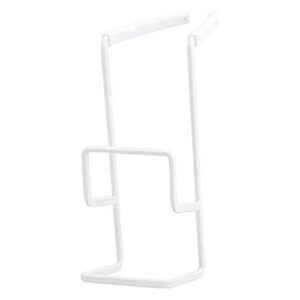 yamazaki home tower faucet-hanging sponge holder double, white