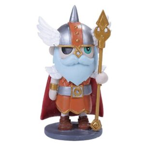 summit collection norsies odin the one-eyed and long-bearded god cute norse mythology collectible figurine