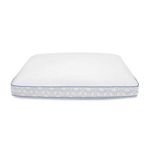 sensorpedic memory foam pillow standard size, therapeutic memory foam, cooling gel technology, luxury cooling cover, breathable foam technology, supportive for all sleep positions, standard size