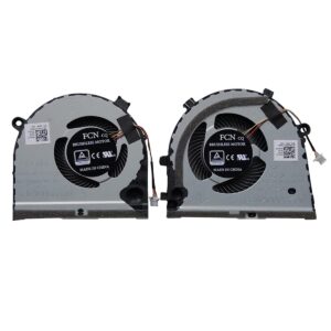 hk-part fan replacement for dell inspiron g3 g3-3579 3779 g5 5587 cpu + gpu cooling fan dp/n 0tjhf2 0gwmfv