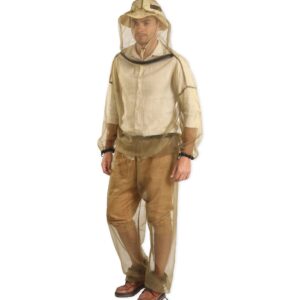 Tough Outdoors Mosquito Suit - Net Bug Pants & Jacket w/Hood - Mesh Bug Suit for Outdoor Protection from Bugs, Flies, Gnats, No-See-Ums & Midges - Clothing for Men & Women - w/Free Carry Pouch - Large