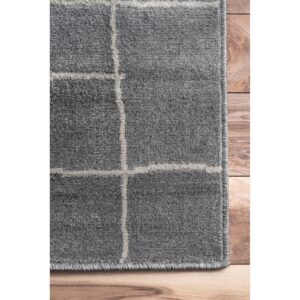 nuLOOM Contemporary Abstract Vivian Area Rug, 5x8, Grey