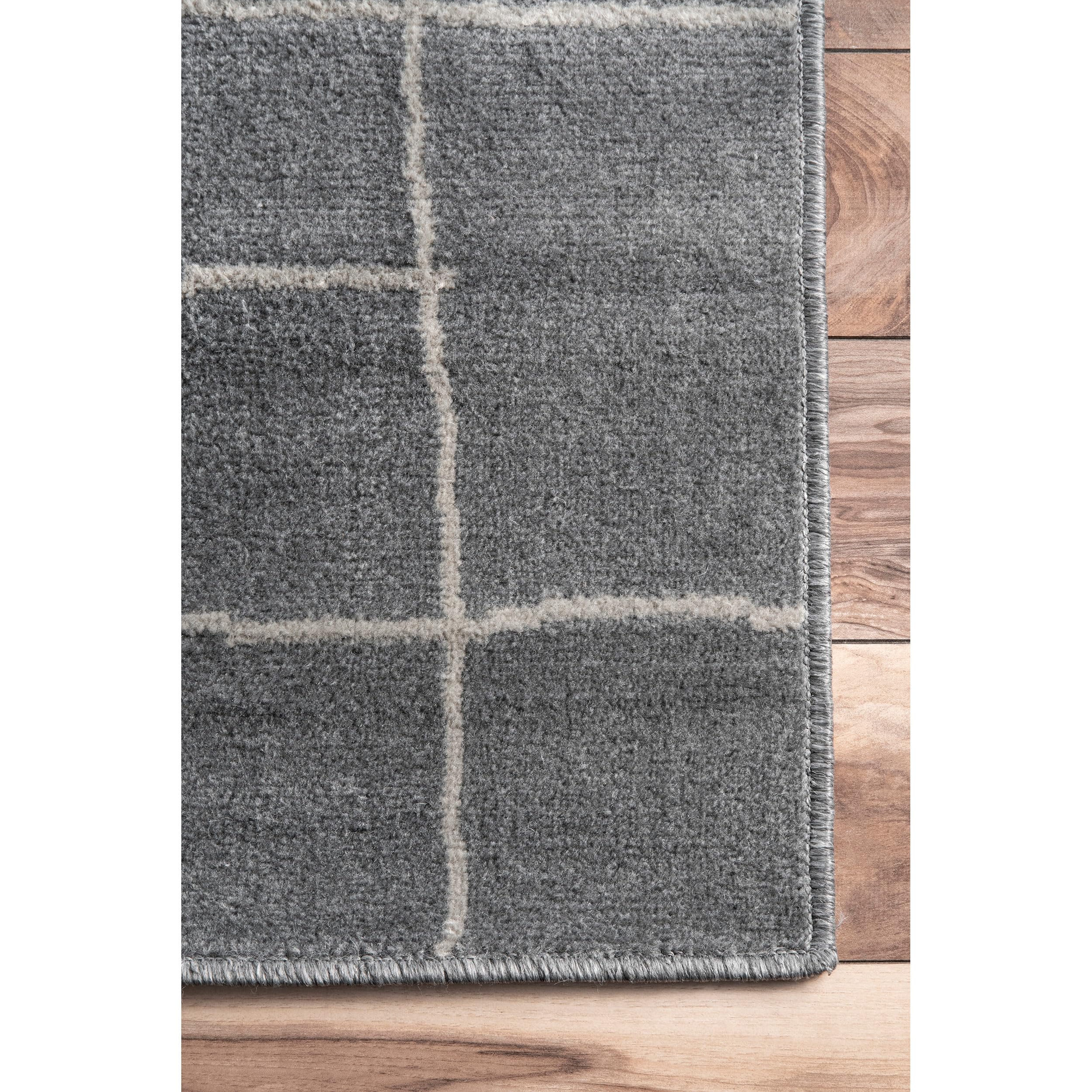 nuLOOM Contemporary Abstract Vivian Area Rug, 5x8, Grey