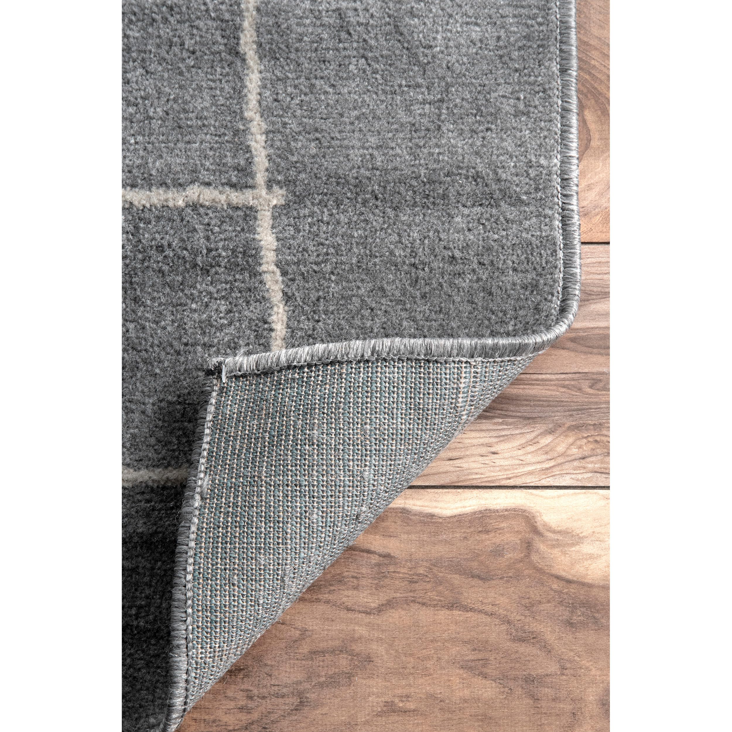 nuLOOM Contemporary Abstract Vivian Area Rug, 5x8, Grey