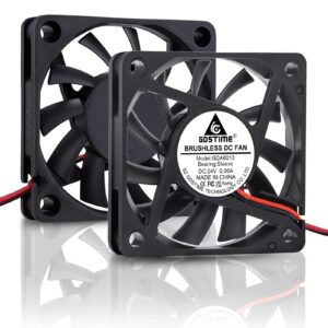 gdstime 24v 60mm fan 60x60x10mm dc brushless computer case fan 2pin