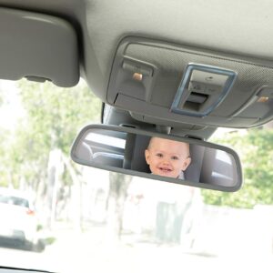 Little Chicks Adjustable Wide Angle Backseat Car Mirror - Baby Carseat Mirror for Rear Facing Car Seat - 360 Swivel Crystal Clear Optimal View - Easy Monitoring for Newborns, Infants and Toddlers