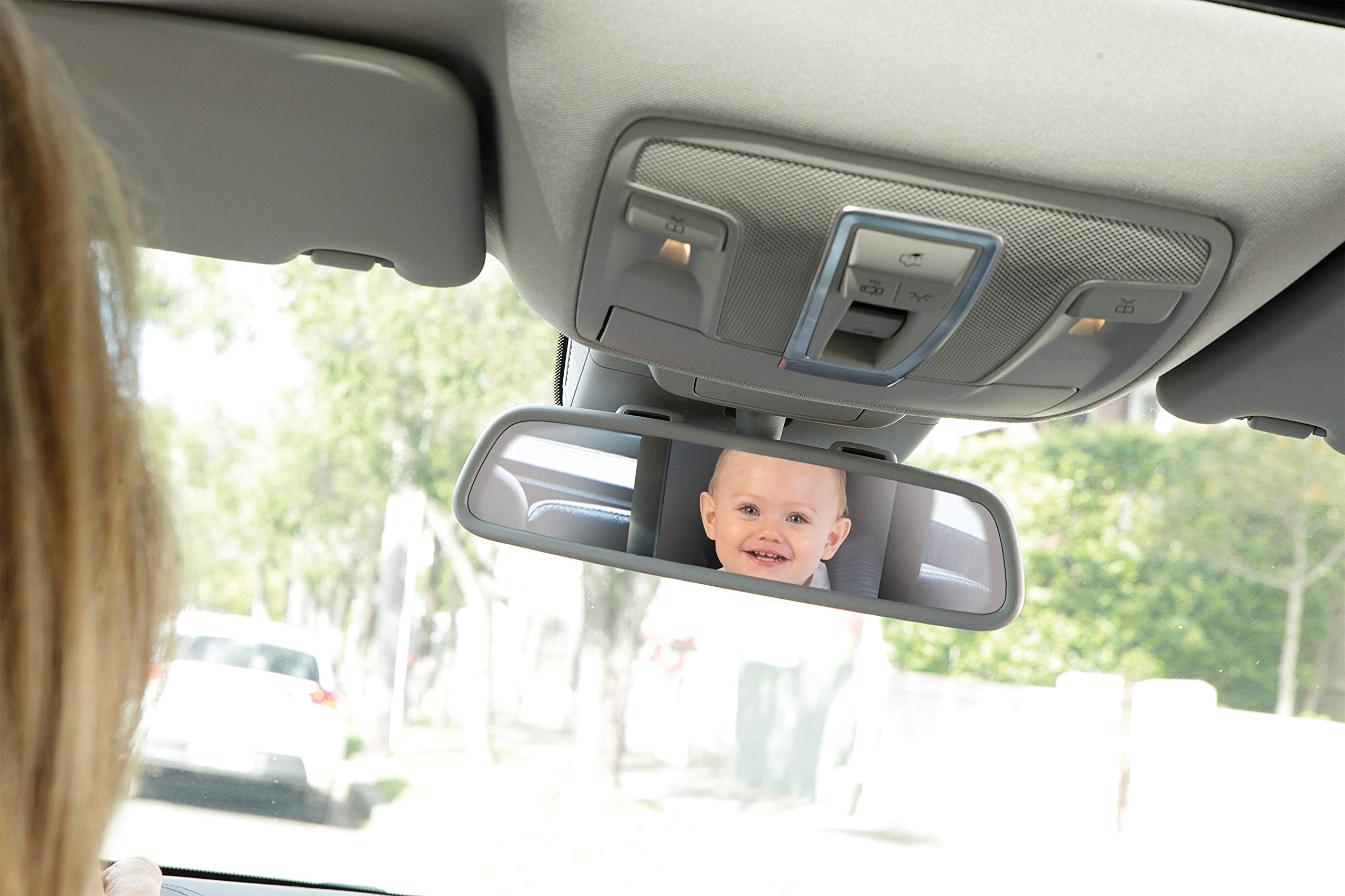 Little Chicks Adjustable Wide Angle Backseat Car Mirror - Baby Carseat Mirror for Rear Facing Car Seat - 360 Swivel Crystal Clear Optimal View - Easy Monitoring for Newborns, Infants and Toddlers