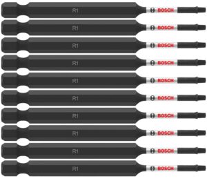 bosch itsq135b 10-pack 3-1/2 in. square #1 impact tough screwdriving power bits