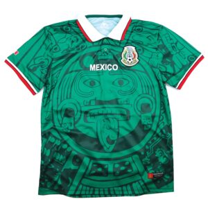 madstrange mexico retro 1998 soccer jersey (xl) green