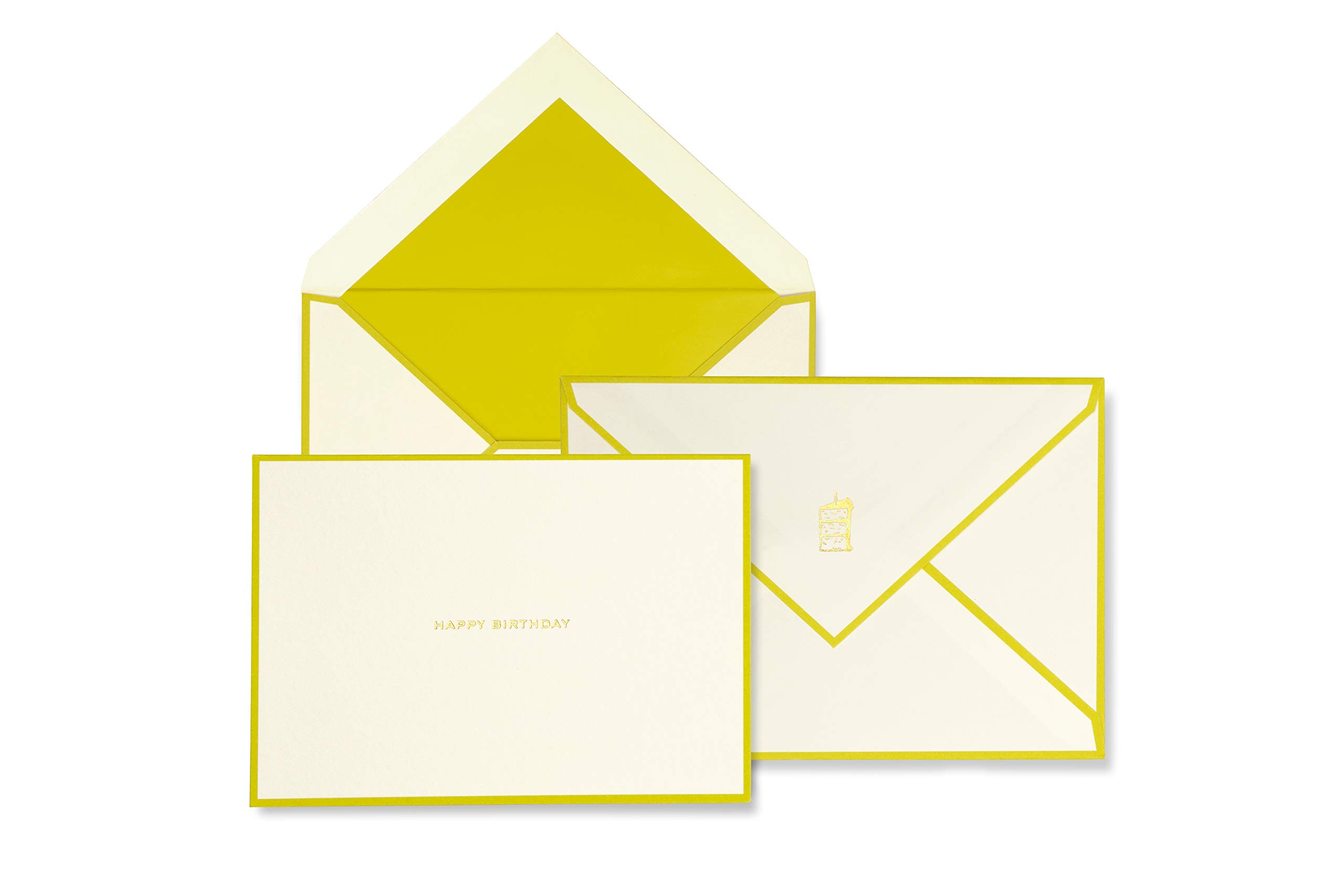 Kate Spade New York All Occasion Card Set of 15 with Blank Interior and Lined Envelopes, Colorblock