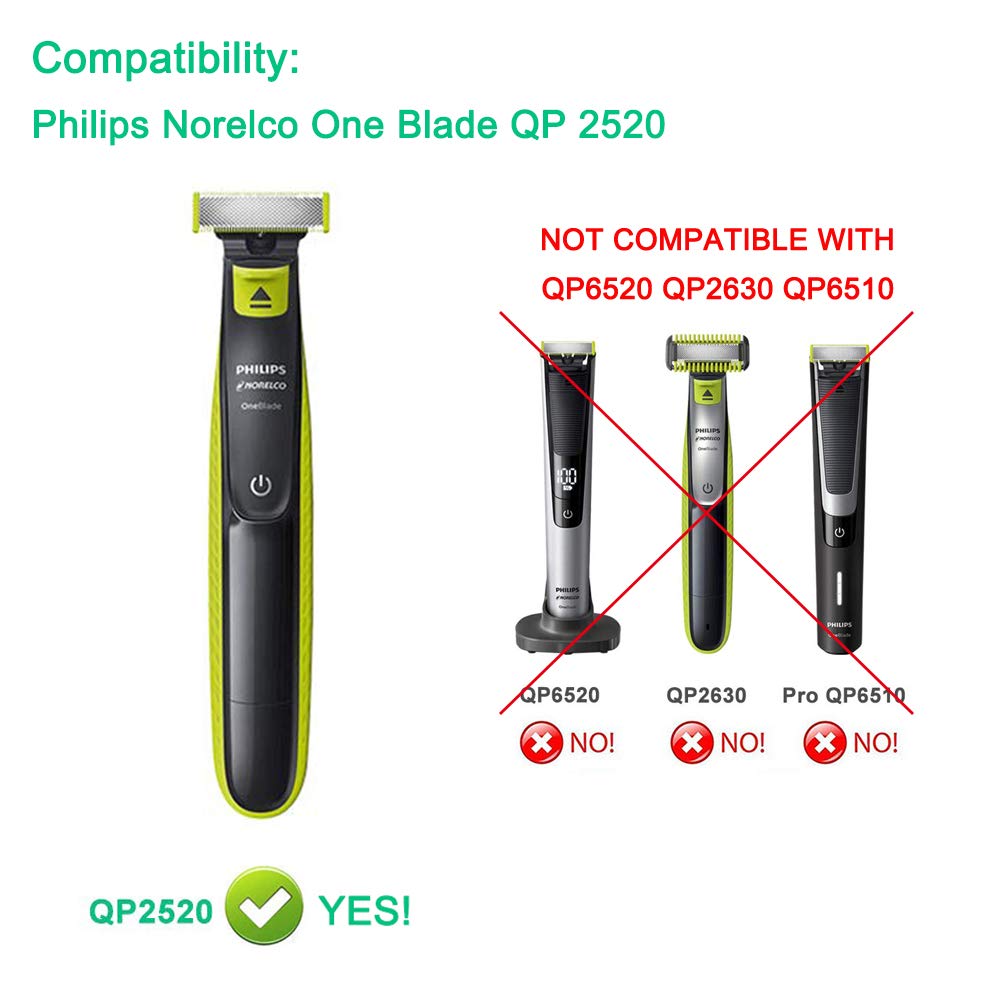 TYZEST 4.3V Shaver Charger Power Cord for Philips Norelco Oneblade Series QP2520, QP2520 / 90, QP2520 / 70, QP2520 / 72 All-in-One Grooming Trimmer & Hybrid Electric Razor