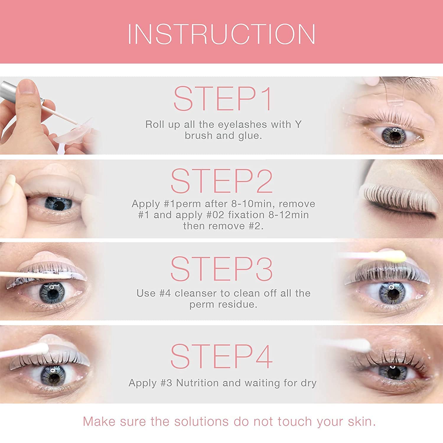 Lash Lift Kit, Eyelash Perm Kit, Professional Eyelash Lash Extensions, Lash Curling, Semi-Permanent Curling Perming Wave Suitable For Salon