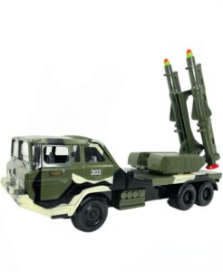 big daddy military missile transport army truck anti aircraft twin missile jungle camouflage toy truck