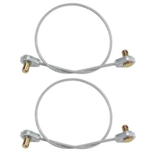 hakatop 2 pack lawn mower deck lift cable compatible with cub cadet mtd 946-0968 746-0968 rotary 12410