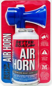 air horn can for boating & safety very loud canned boat accessories | hand held fog marine air horn for boat can blow horn or mini small air horn can compressed horn refills (3.5 oz with horn)