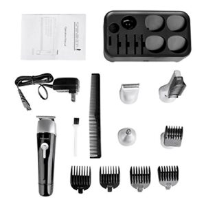 SMINIKER Professional 5 in 1 Multi-functional Waterproof Man's Grooming Kit Hair Clippers Beard Trimmer Kit Body Groomer Kit of Mustache Trimmer Nose Hair Trimmer Precision Trimmer