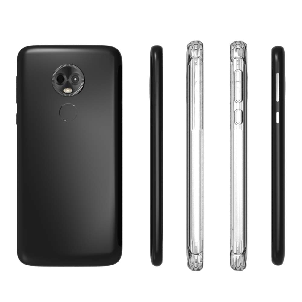 PUSHIMEI Moto G7 Power/Supra/Optimo Maxx Case, Soft TPU Crystal Clear Anti-Shock Protective Cover