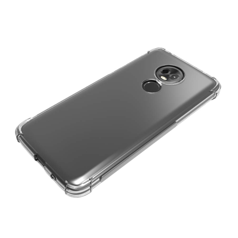 PUSHIMEI Moto G7 Power/Supra/Optimo Maxx Case, Soft TPU Crystal Clear Anti-Shock Protective Cover