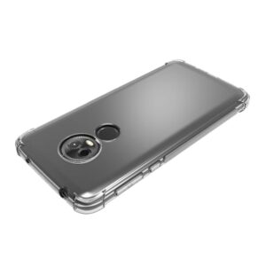 PUSHIMEI Moto G7 Power/Supra/Optimo Maxx Case, Soft TPU Crystal Clear Anti-Shock Protective Cover