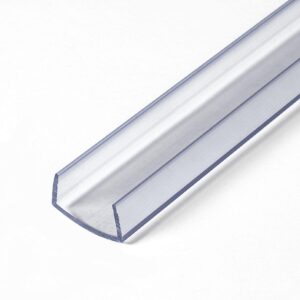 outwater plastics 341-cl clear 3/4'' rigid vinyl clear plastic u-channel/c-channel 36 inch lengths (pack of 4)