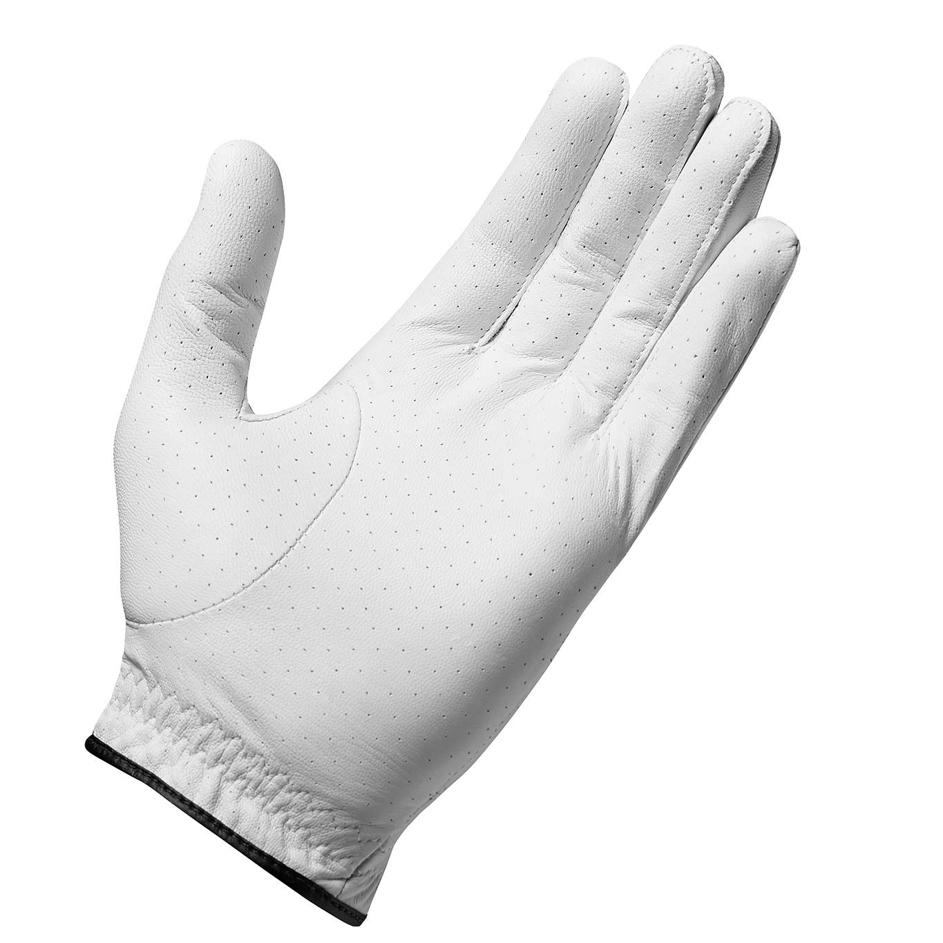 TaylorMade Golf RBZ Leather Glove, White/Gray/Yellow Cadet, Worn on Left Hand, Medium/Large