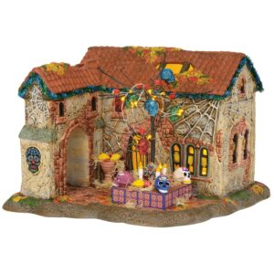 department 56 snow village halloween day of the dead house lit building, 8.07 inch, multicolor