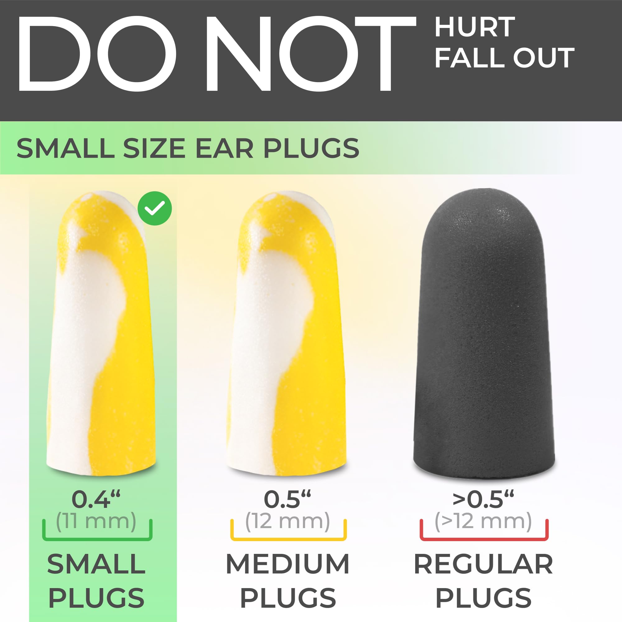 PQ Small Ear Plugs for Sleep - 40 Small Foam Earplugs for Sleeping for Small Ear Canals. Noise Cancelling 32 dB, Sound Blocking, Premium Soft Earplugs for Women and Men, Ear Plugs to Block Snoring